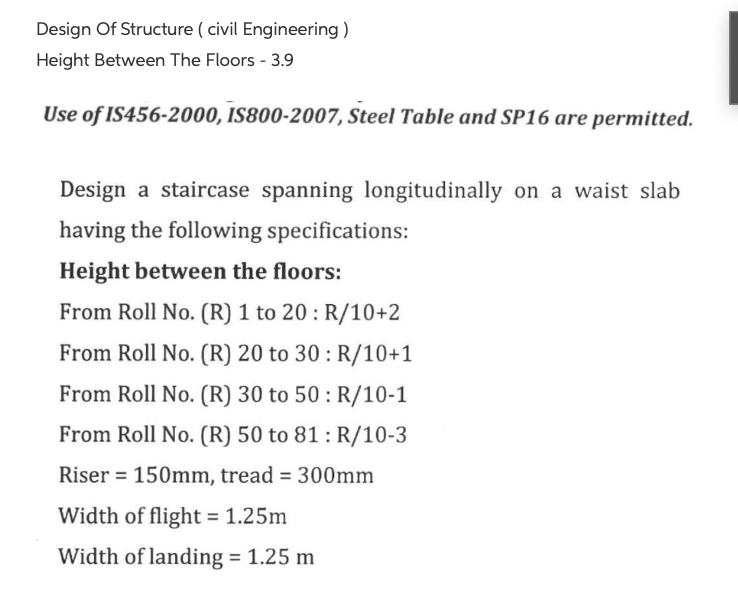 Solved Design Of Structure (civil Engineering) Height | Chegg.com