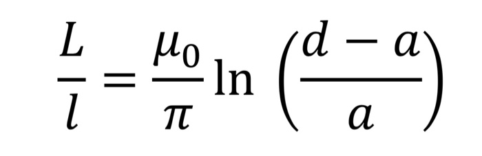 Show that the inductance per unit length, 𝐿/𝑙, for | Chegg.com