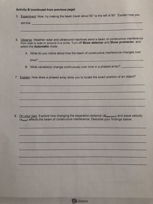 Solved Name: Date: Student Exploration: Phased Array | Chegg.com