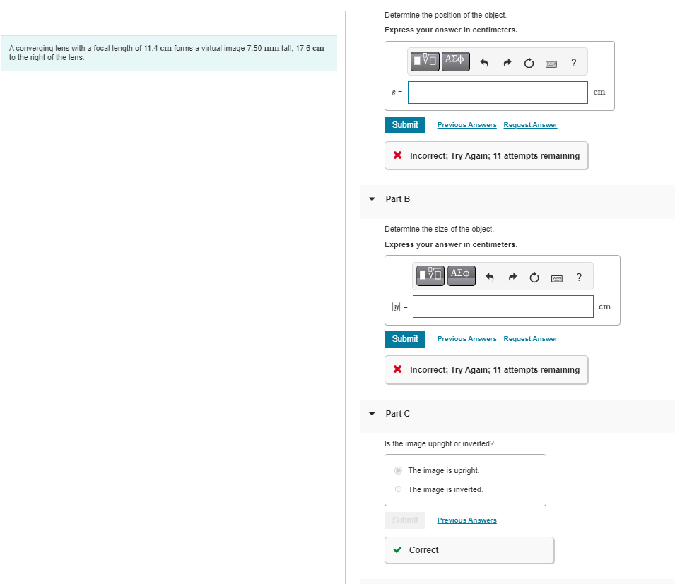 Solved I only need help with parts A and B as you can see. | Chegg.com