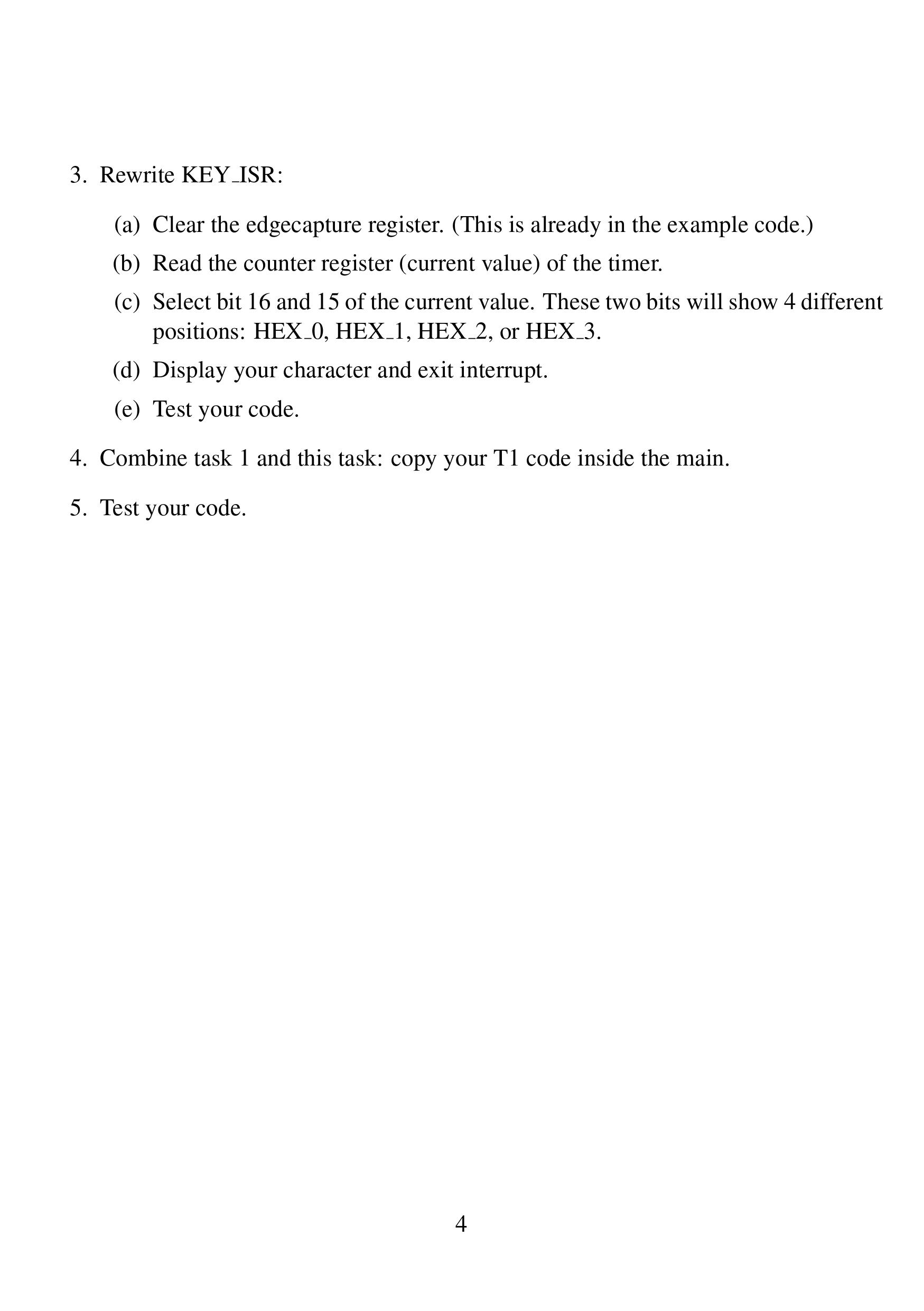 Solved Laboratory Exercise 8 Logic and Using Interrupts with | Chegg.com