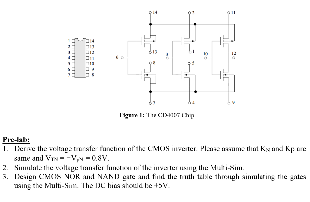 14 14 13 10 12 10 4 Figure 1: The CD4007 Chip | Chegg.com
