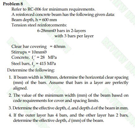 Solved Problem 8Refer to RC-006 ﻿for minimum requirements.A | Chegg.com