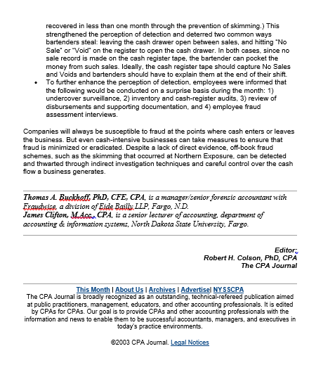 The CPA Journa Current Issue About the CPAJ Search | Chegg.com