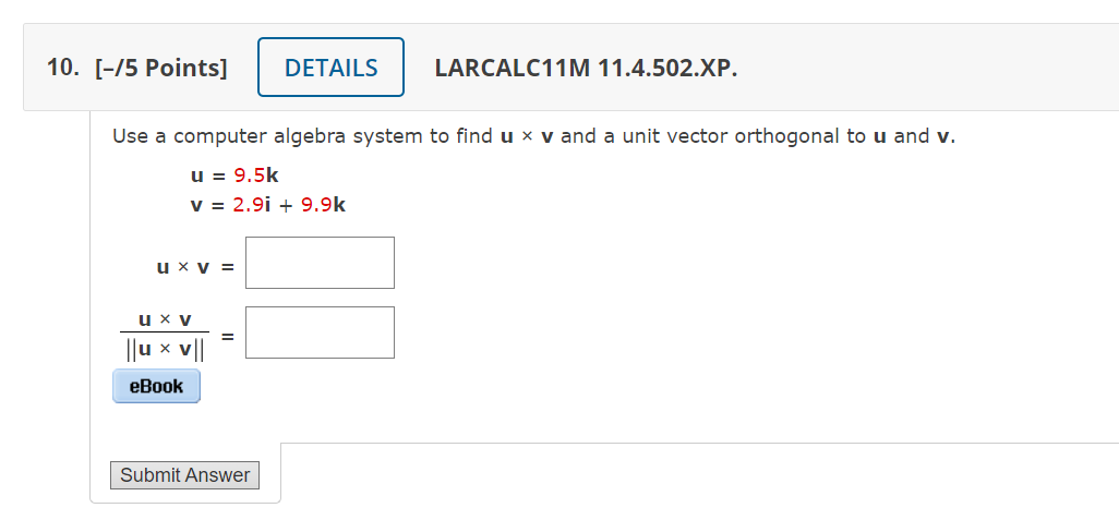Solved Find the cross product of the unit vectors. j×k | Chegg.com