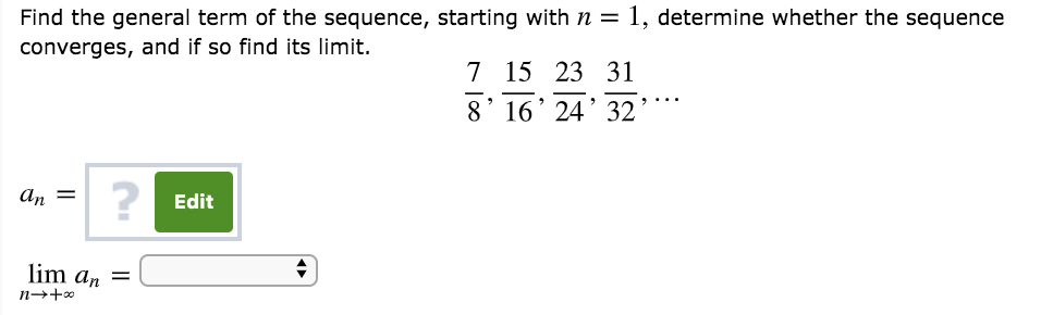 Solved Find the general term of the sequence, starting with | Chegg.com