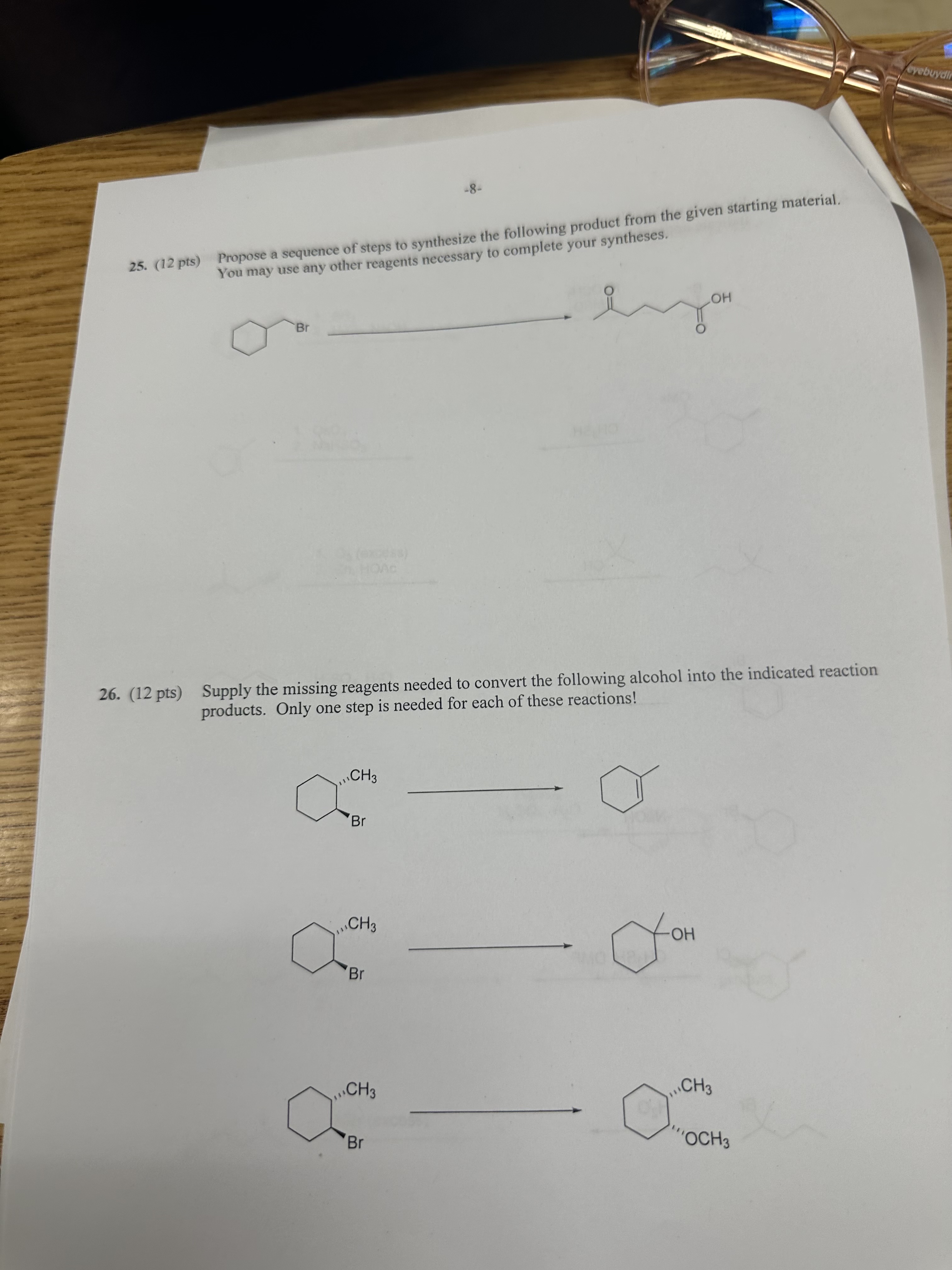 Solved (12 ﻿pts) ﻿Propose a sequence of steps to synthesize | Chegg.com