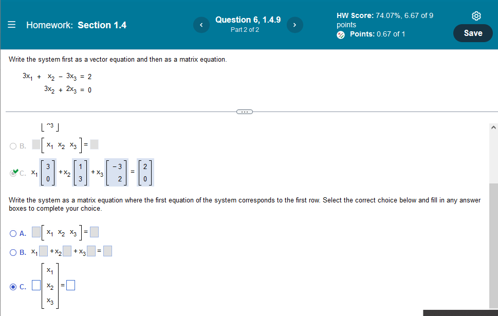 Solved Homework Section 1 4 Question 2 1 4 3 Part 1 Of 3
