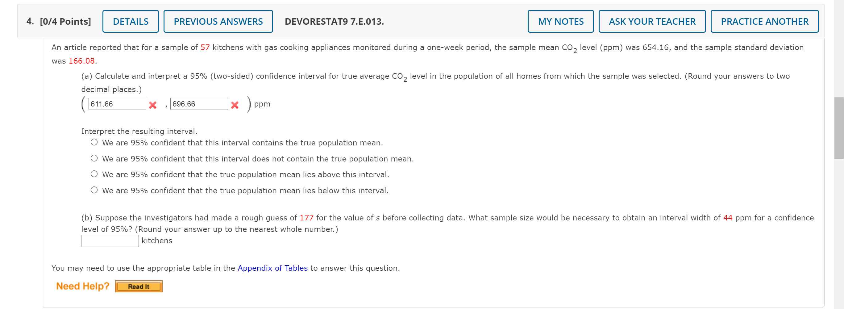 Solved 4. [0/4 Points] DETAILS PREVIOUS ANSWERS DEVORESTAT9 | Chegg.com
