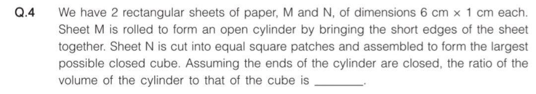 Solved Q.4 We have 2 rectangular sheets of paper, M and N, | Chegg.com