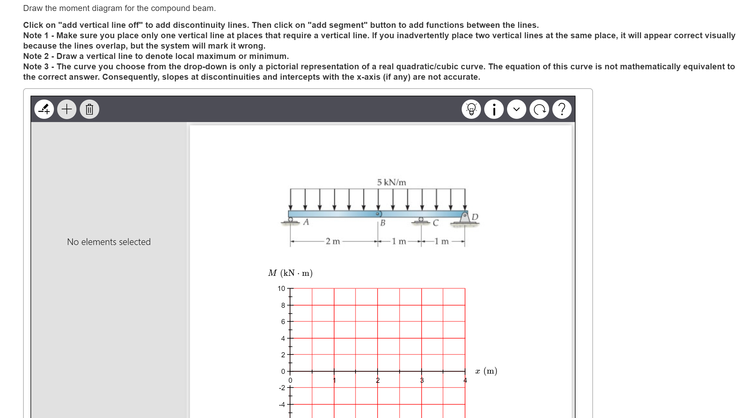 Solved Click on "add vertical line off" to add discontinuity | Chegg.com