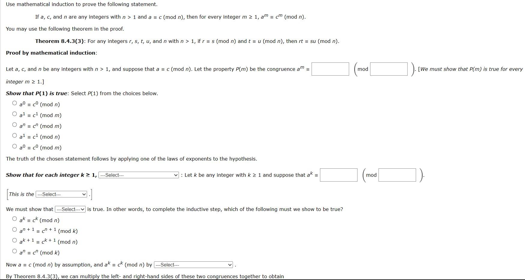 Solved Use mathematical induction to prove the following | Chegg.com