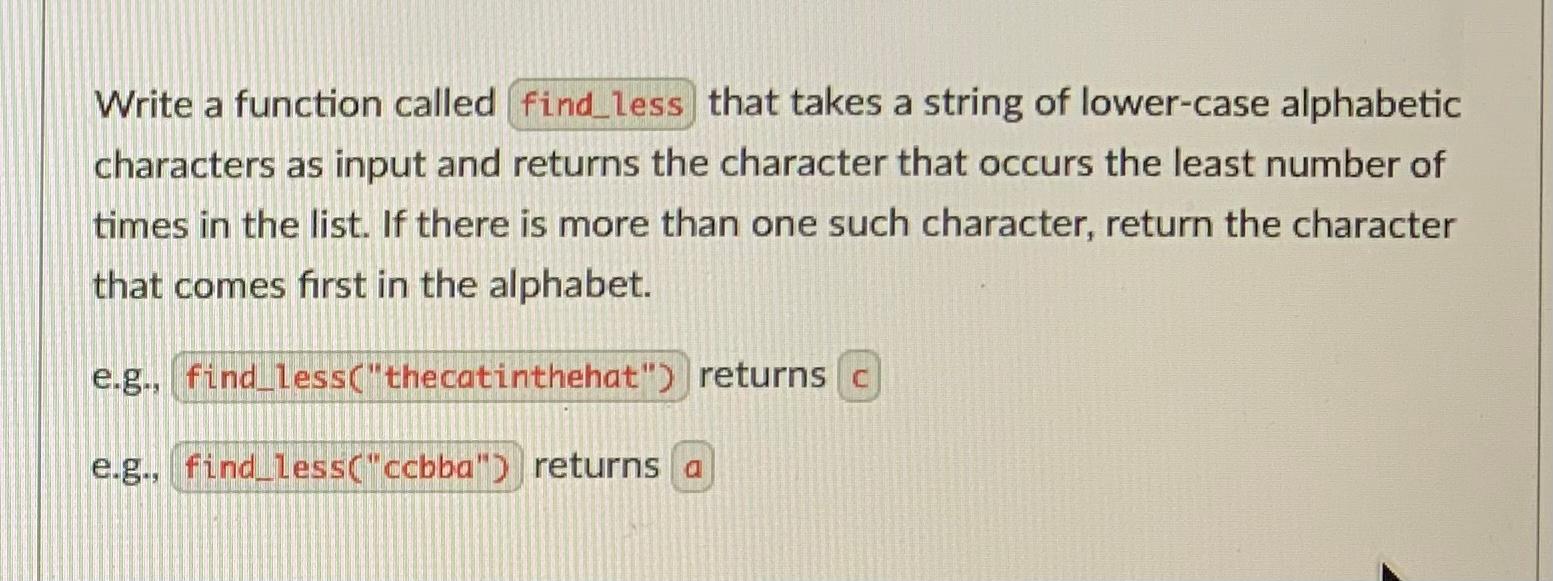Solved Write a function called that takes a string of | Chegg.com