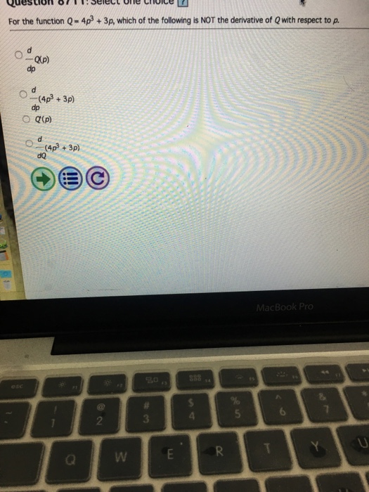 Solved For the function Q-4p3 3p, which of the following is | Chegg.com