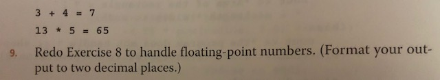 Solved rite a program that mimics a calculator. The program | Chegg.com