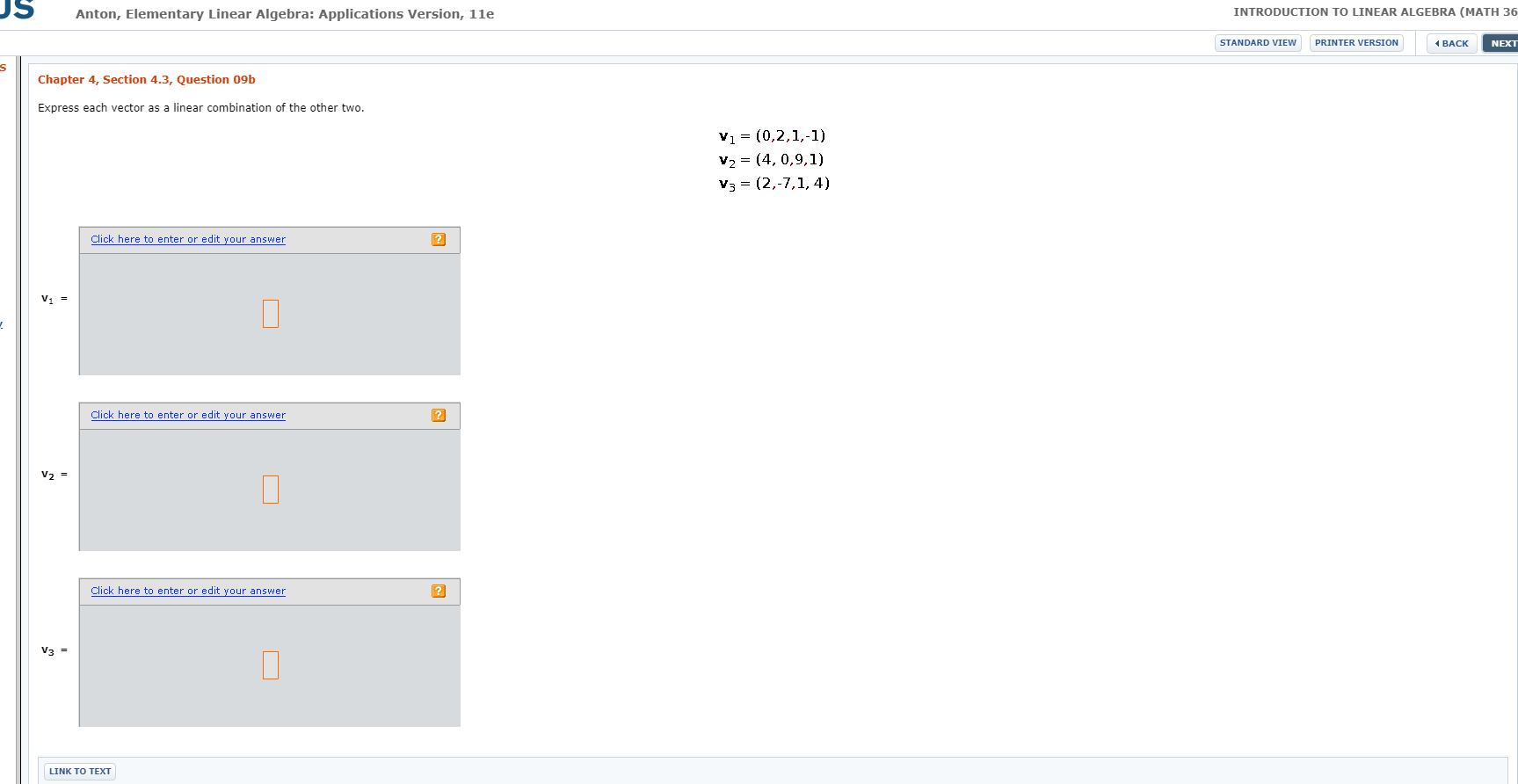 Solved Anton, Elementary Linear Algebra: Applications | Chegg.com