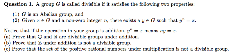 Solved Please include the definitions and theorems used, and | Chegg.com
