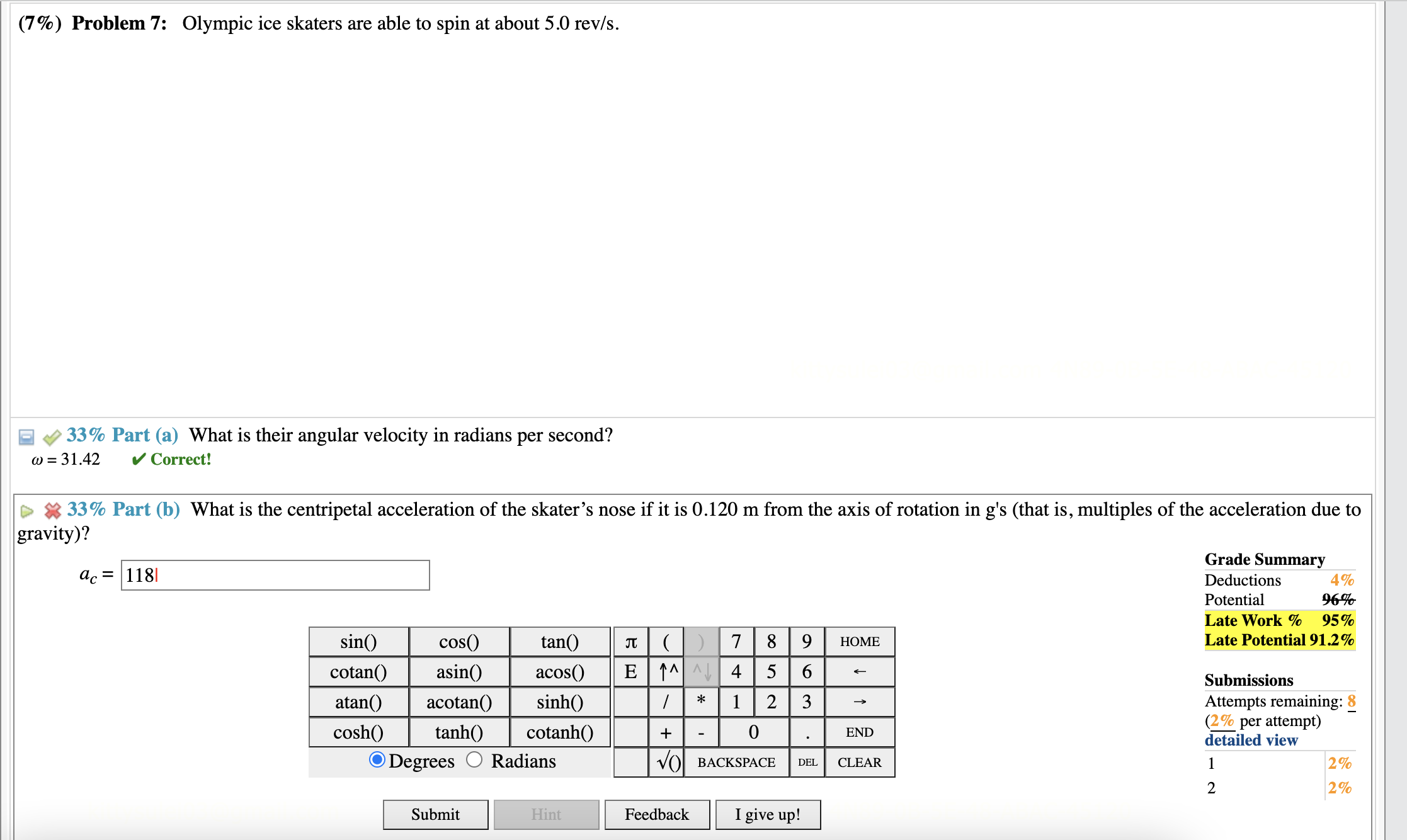 Solved Why am I getting this wrong? | Chegg.com