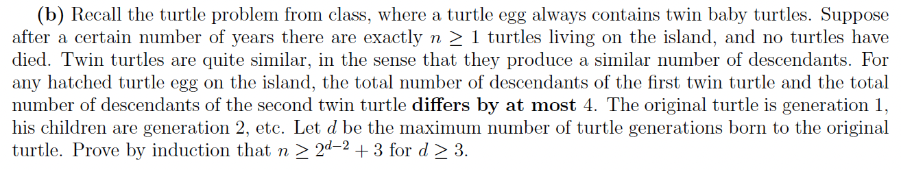 Solved Recall the turtle problem from class, where a turtle | Chegg.com