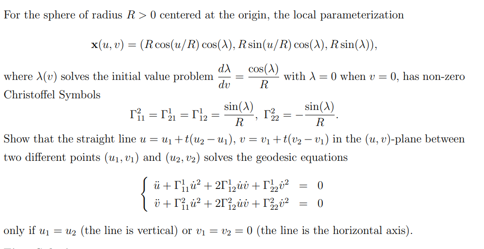 Solved For the sphere of radius R>0 centered at the origin, | Chegg.com