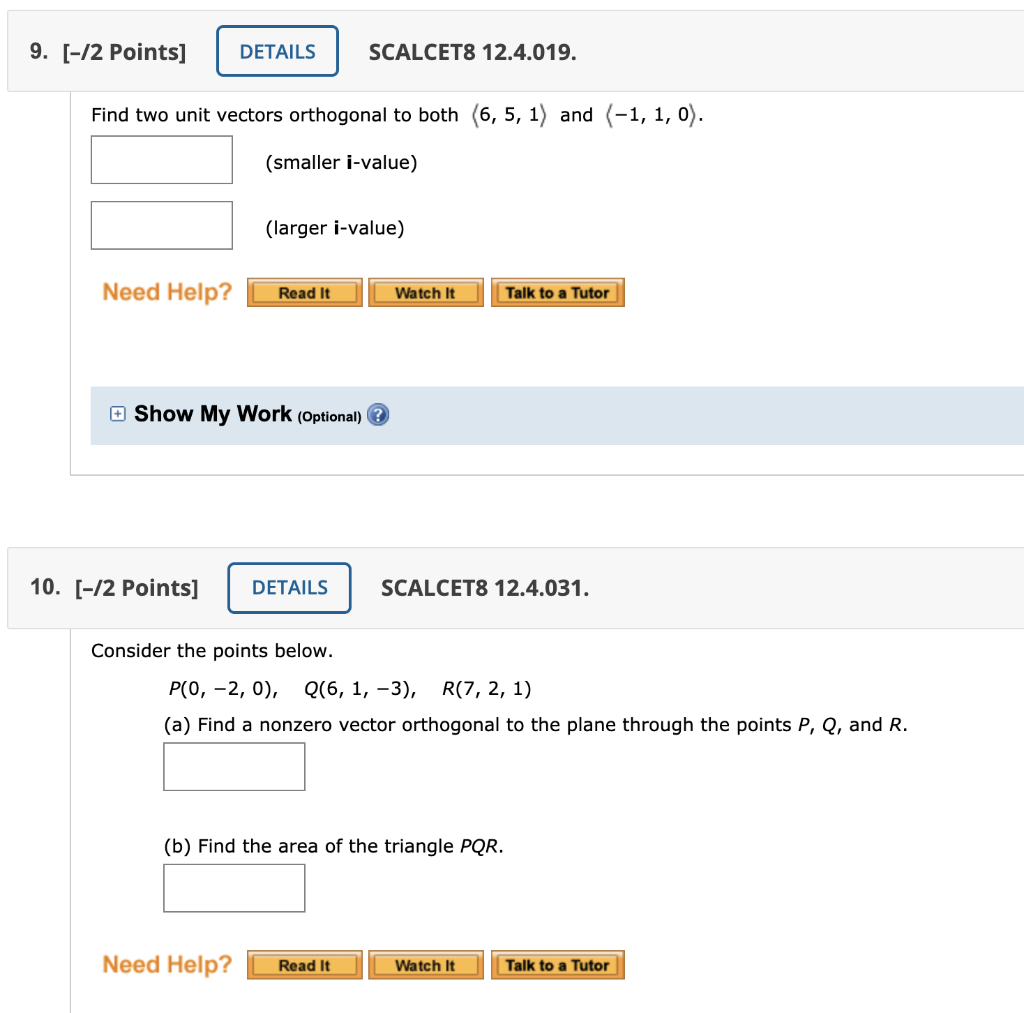 Solved 6. [0/2 Points] DETAILS PREVIOUS ANSWERS SCALCET8 | Chegg.com