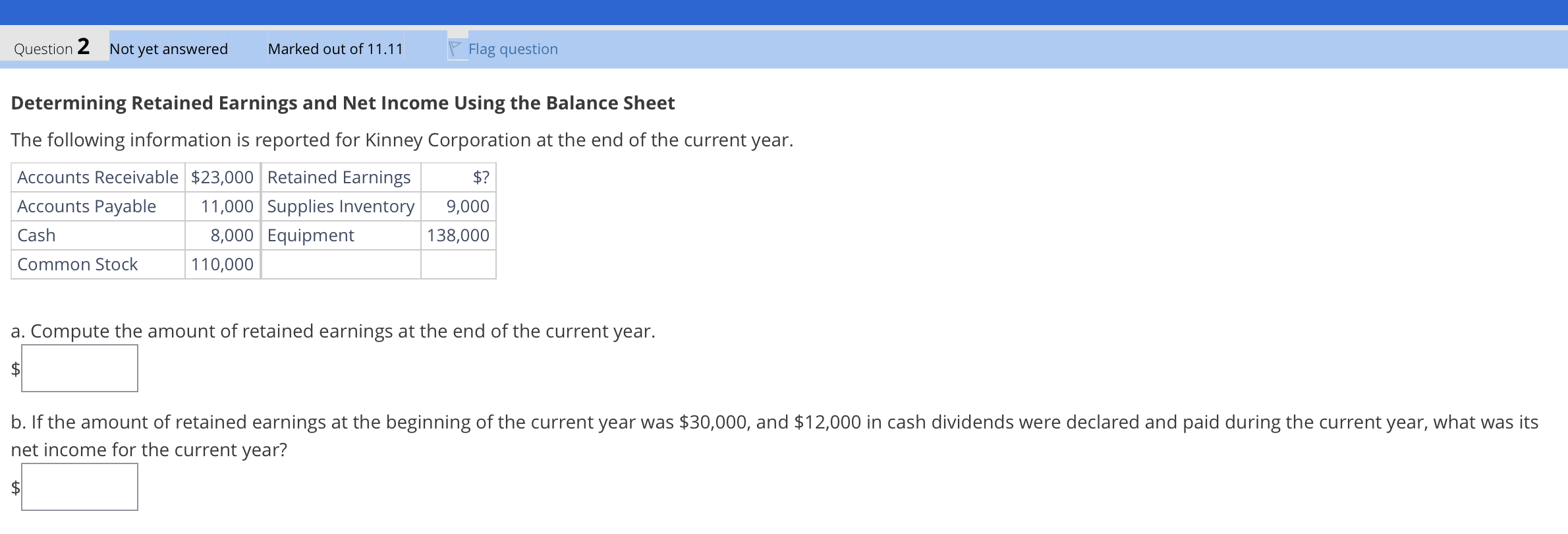 Solved Determining Retained Earnings and Net Income Using | Chegg.com