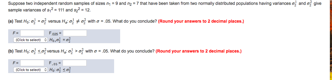 Solved Suppose two independent random samples of sizes n1 = | Chegg.com