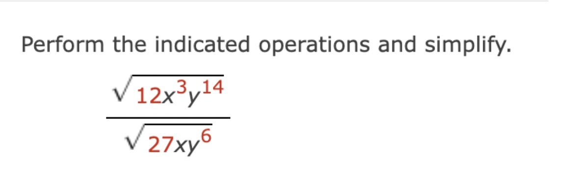 Solved Perform the indicated operations and simplify. | Chegg.com