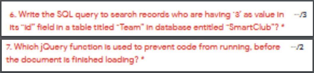 Solved 6. Write the SOL query to eearoh recorde who are | Chegg.com