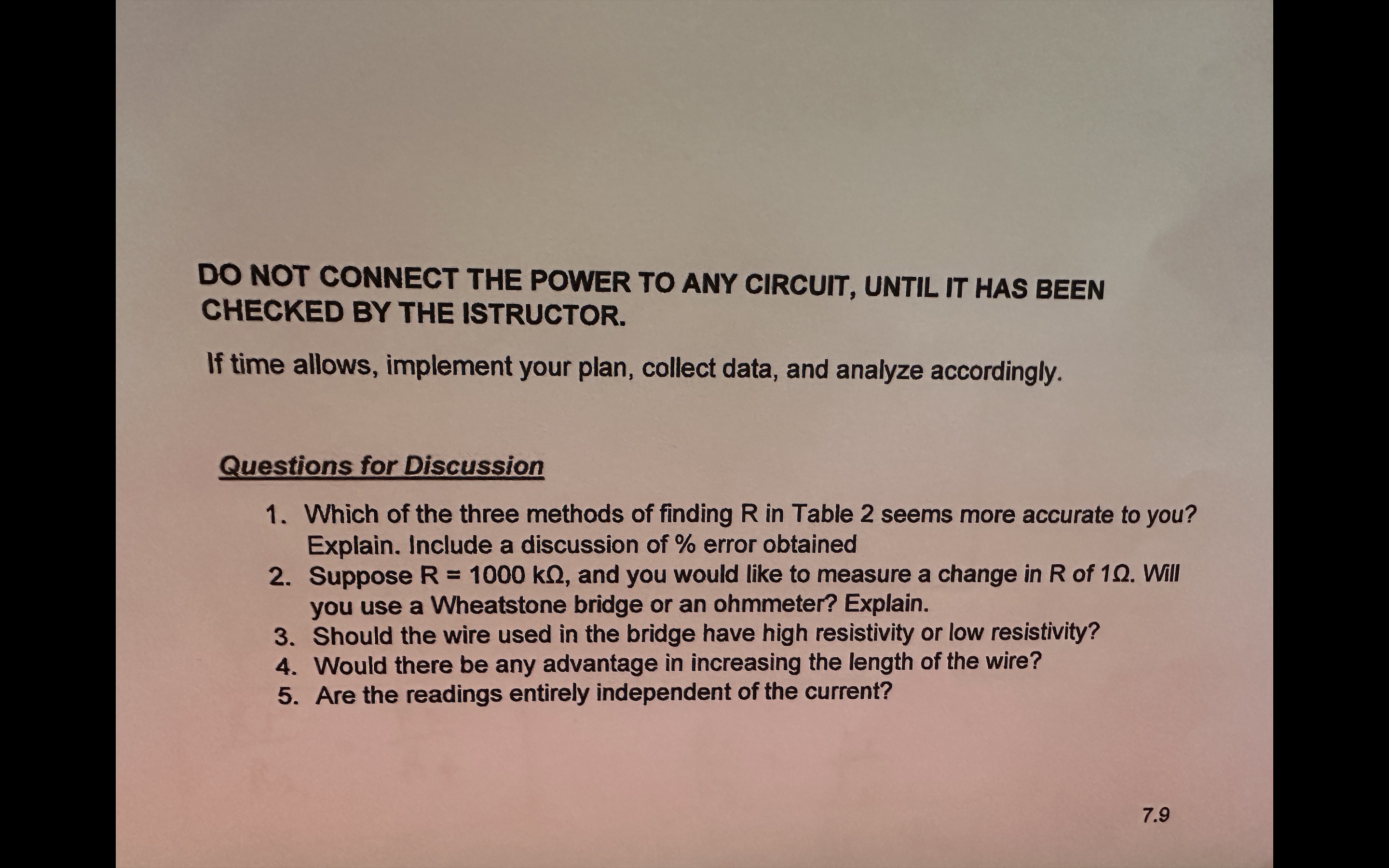 DO NOT CONNECT THE POWER TO ANY CIRCUIT, UNTIL IT HAS | Chegg.com