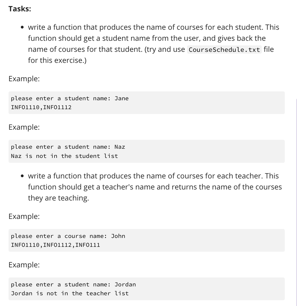 Solved Write a program to process the three available files | Chegg.com