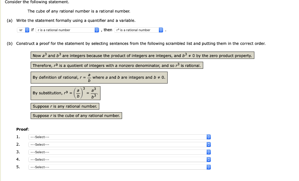 Solved Consider the following statement. The cube of any | Chegg.com