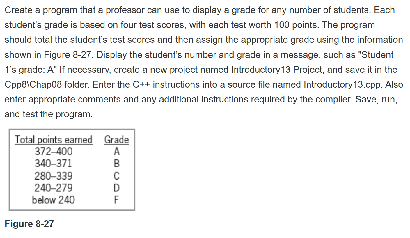 Solved Create a program that a professor can use to display | Chegg.com