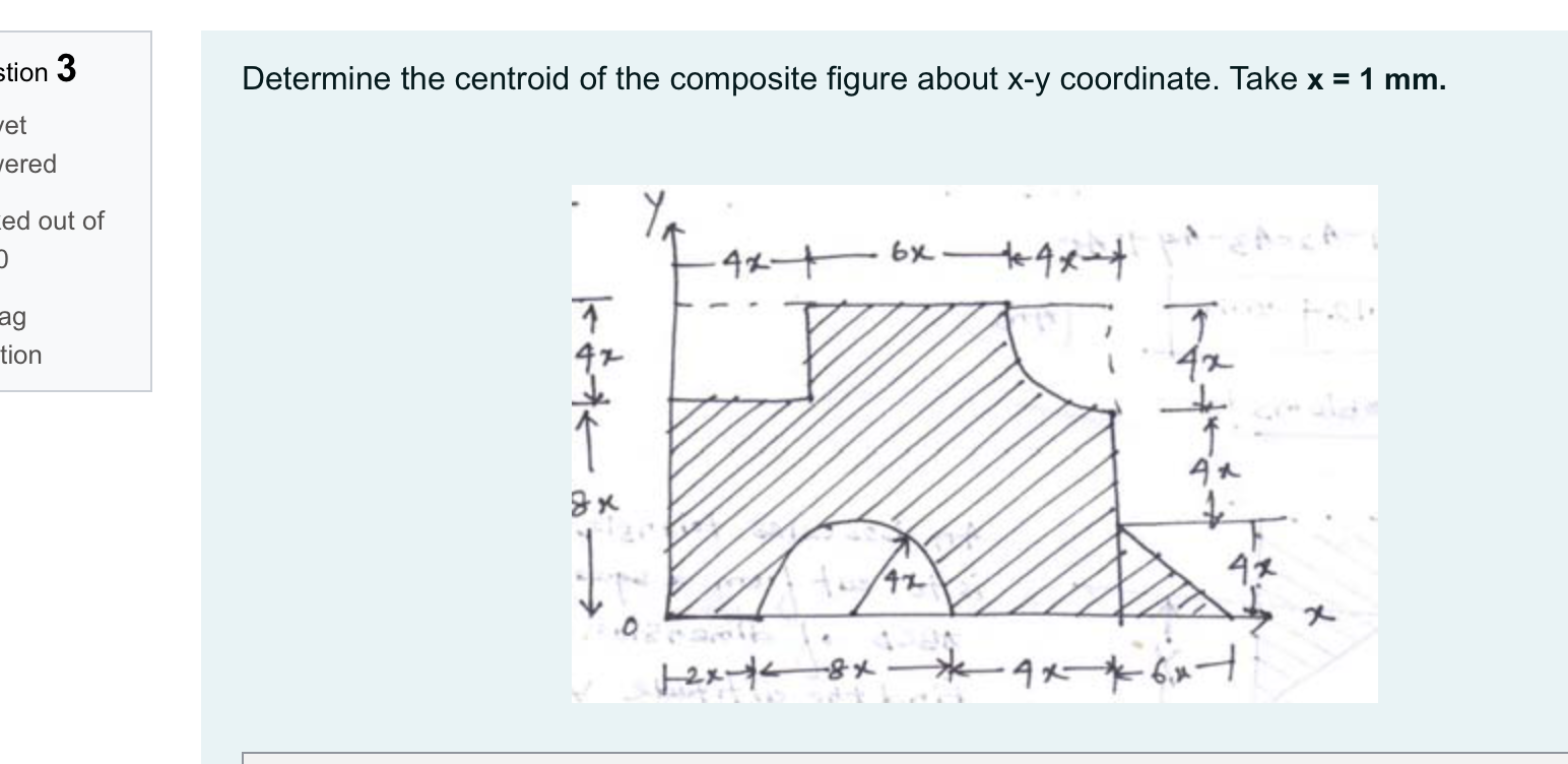 Solved stion 3 Determine the centroid of the composite | Chegg.com