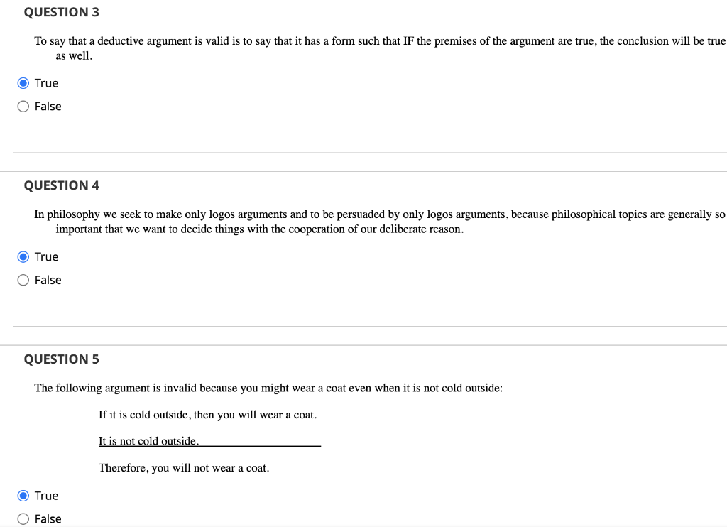 To say that a deductive argument is valid is to say | Chegg.com