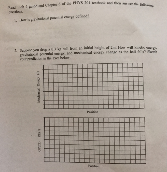 Solved 6 of the PHYS 201 textbook and then answer the | Chegg.com
