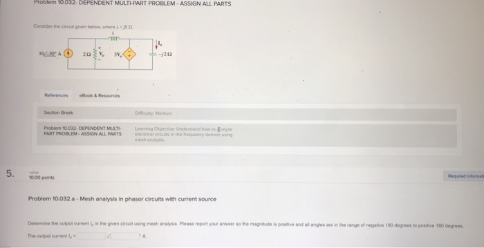 Solved Problem fo 032 DEPENDENT MULTI-PART PROBLEM-ASSIGN | Chegg.com