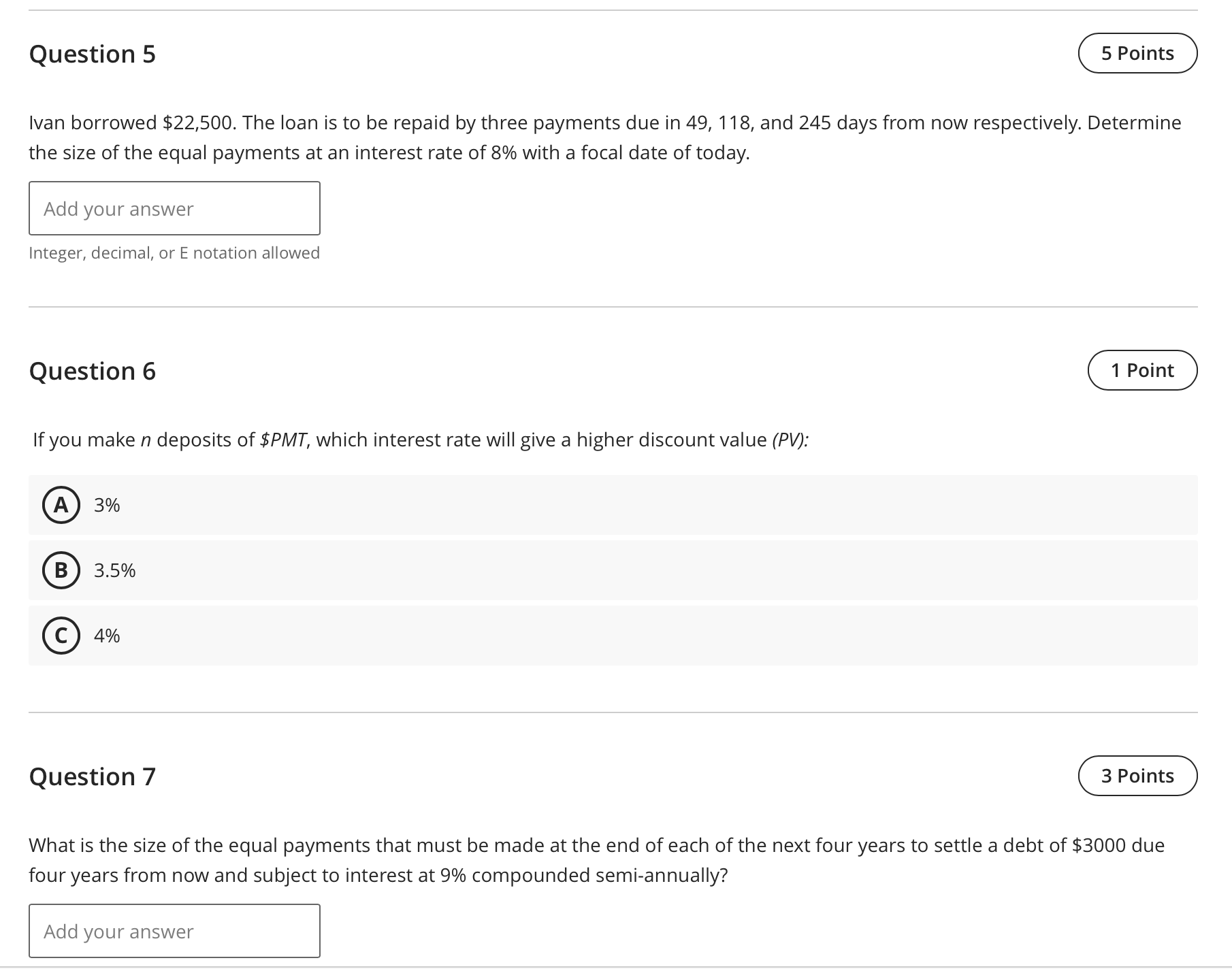 Solved Question 55 ﻿PointsIvan borrowed $22,500. ﻿The loan | Chegg.com