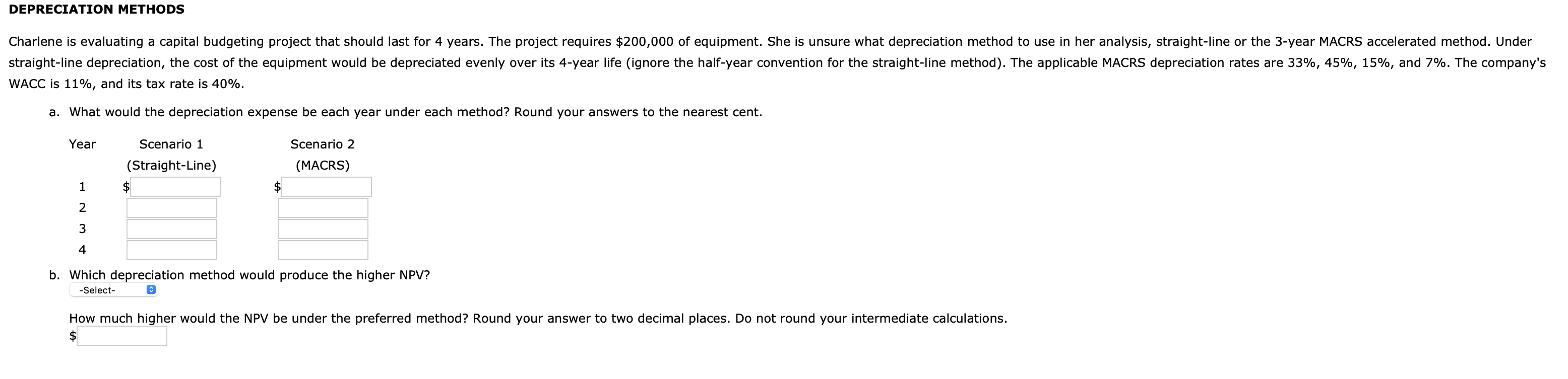 Solved Charlene is evaluating a capital budgeting project | Chegg.com