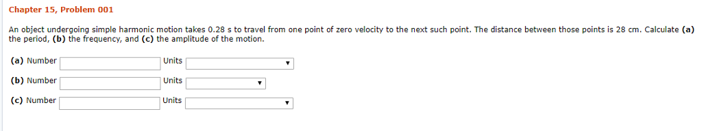 Solved Chapter 15, Problem 001 An object undergoing simple | Chegg.com