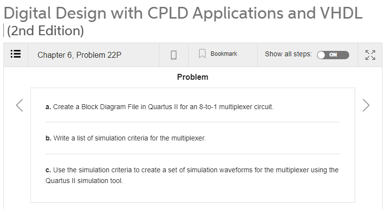 Solved Digital Design with CPLD Applications and VHDL |(2nd | Chegg.com