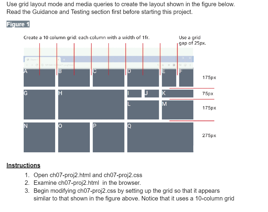 Solved Use grid layout mode and media queries to create the | Chegg.com