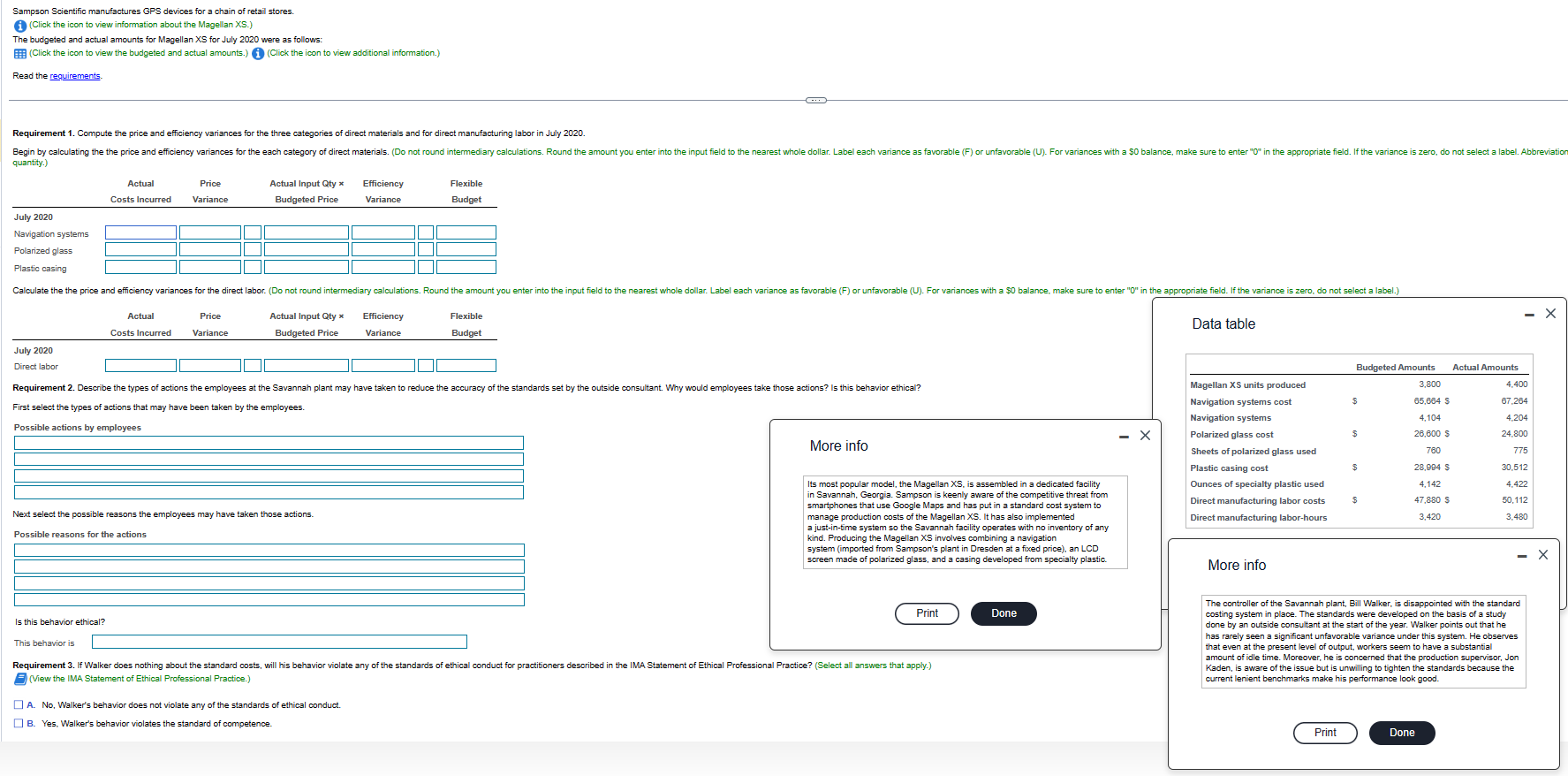 Solved Sampson Scientific manufactures GPS devices for a | Chegg.com