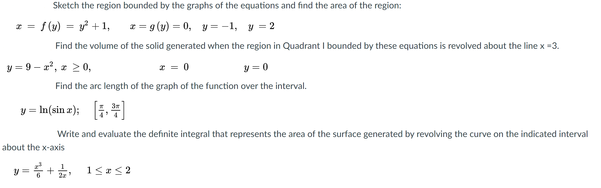 Solved Sketch the region bounded by the graphs of the | Chegg.com