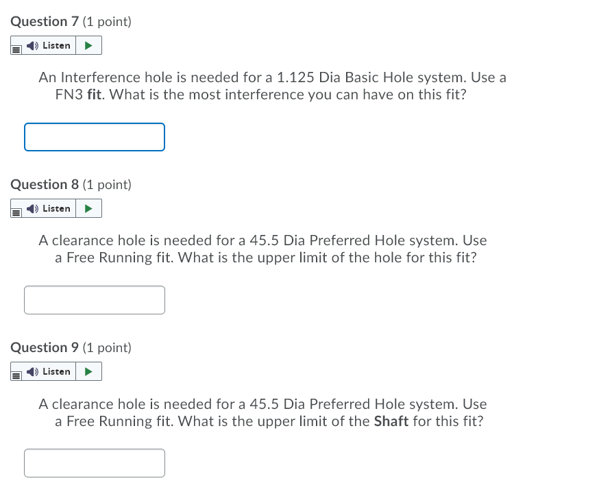 Solved Question 7 (1 point) Listen An Interference hole is | Chegg.com