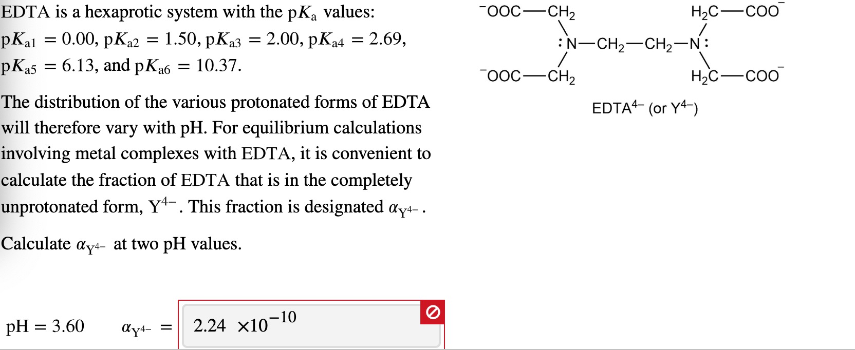 Solved OOC CH2 EDTA is a hexaprotic system with the pKa | Chegg.com