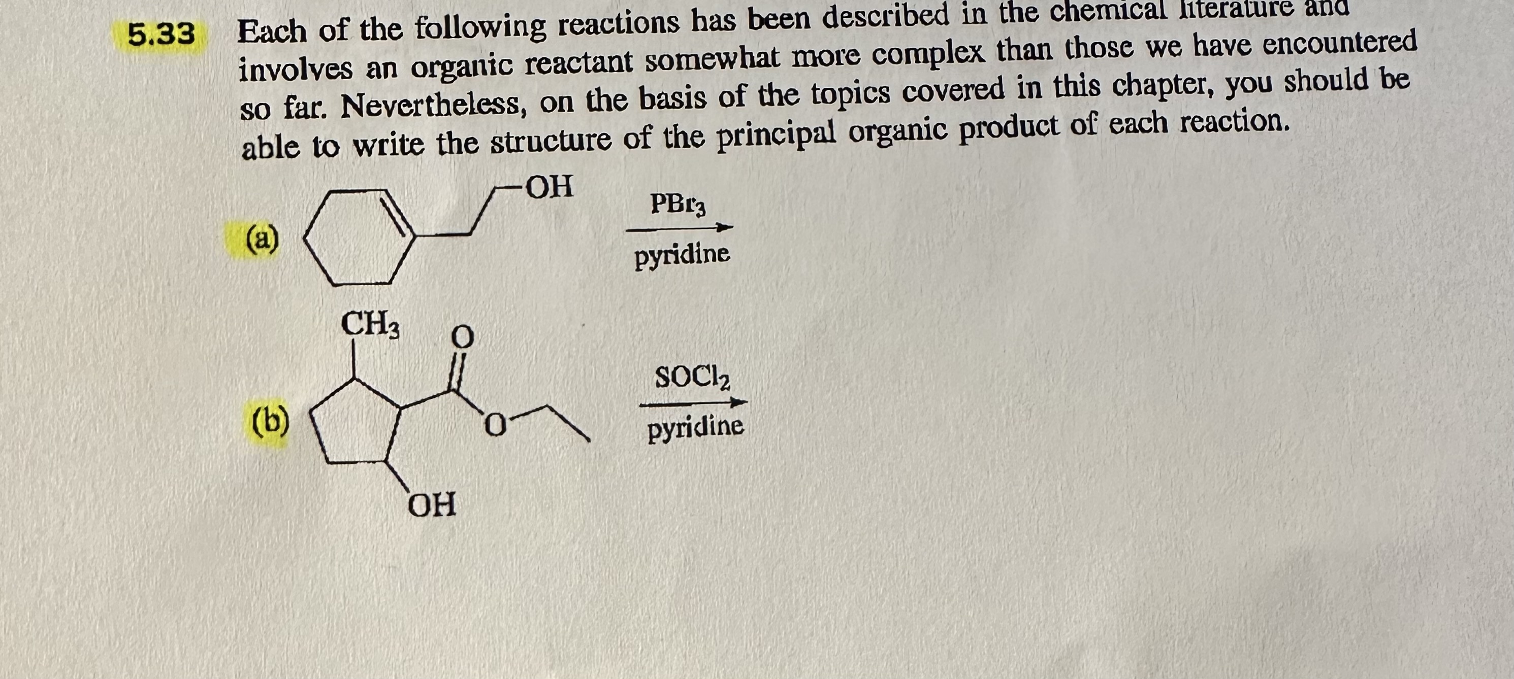 Solved 33 Each of the following reactions has been described | Chegg.com