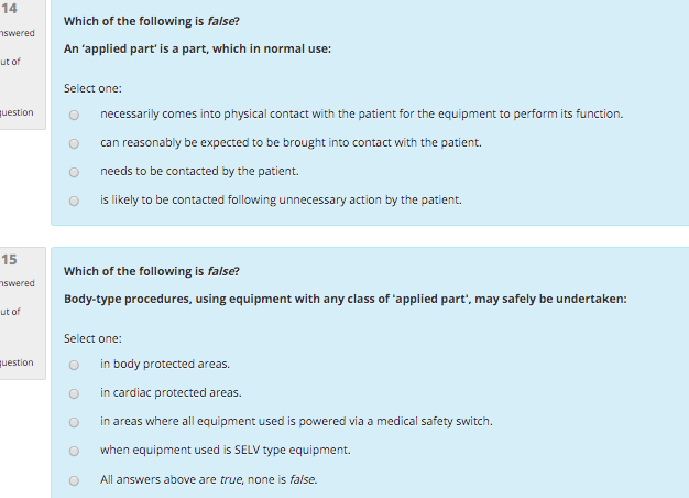 Solved Electrical Safety: MACRO SHOCK. Which of the | Chegg.com