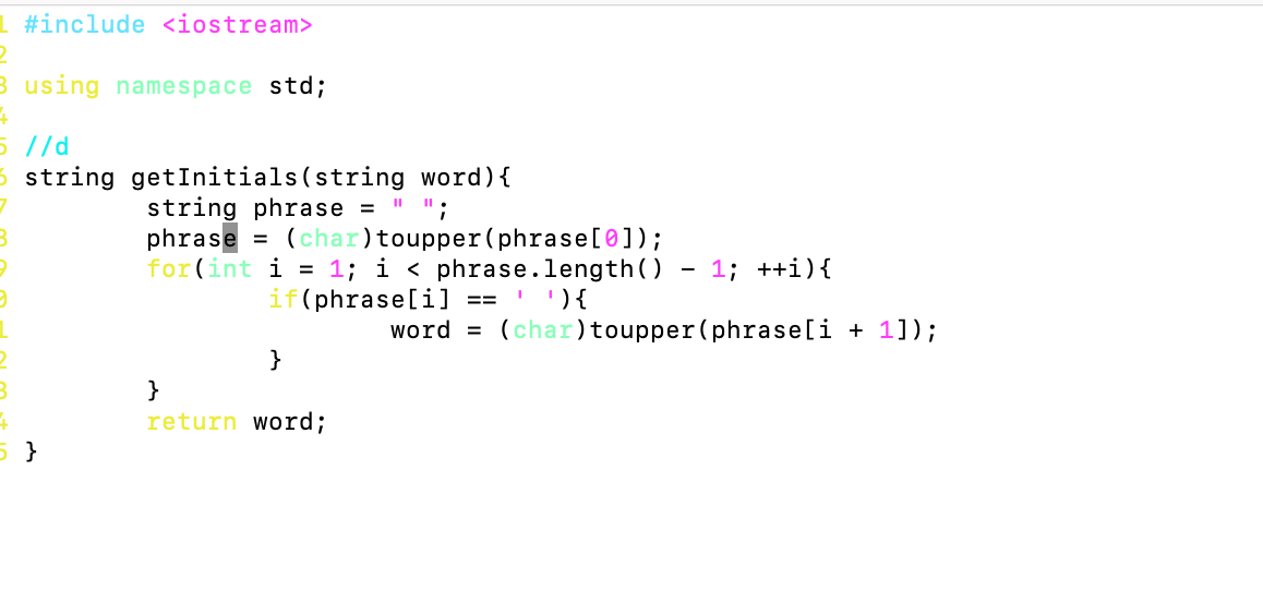 Solved | #include 2 3 using namespace std; + 5 l/d > string | Chegg.com