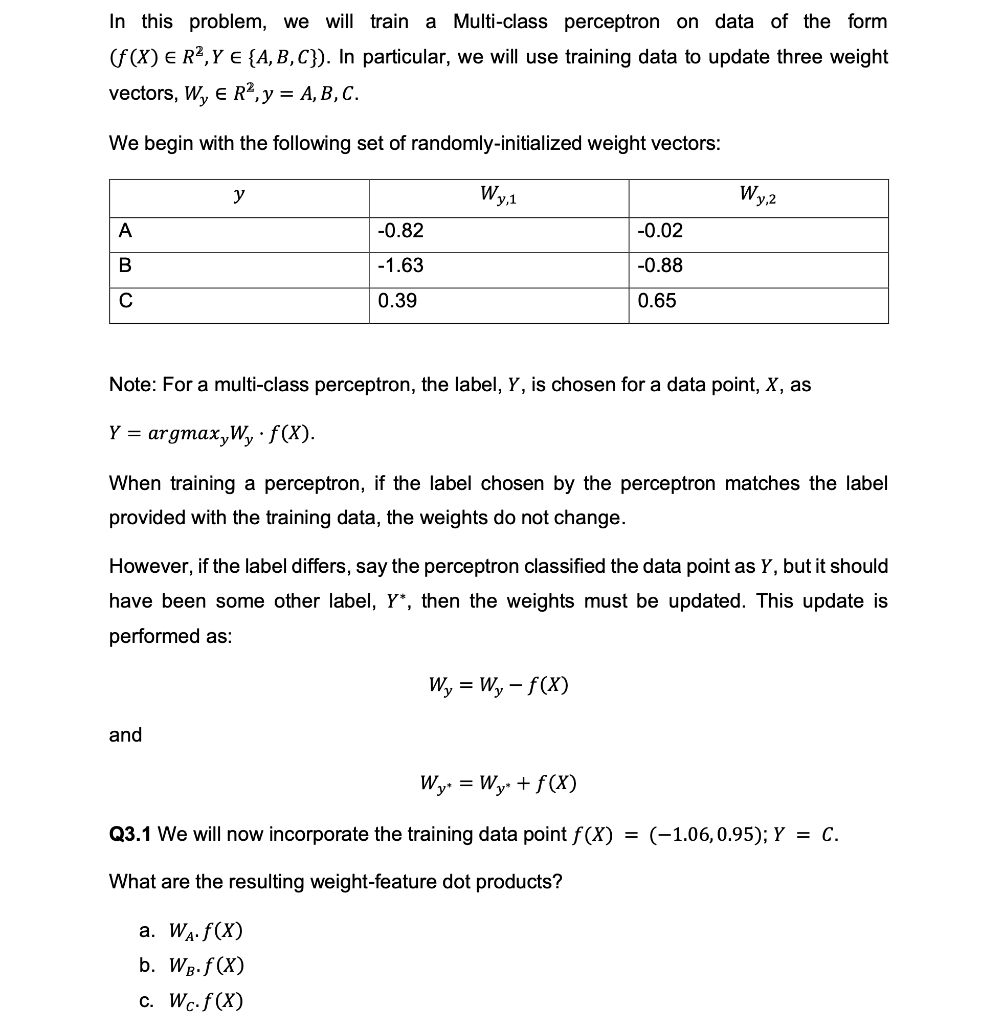 Solved In this problem, we will train a Multi-class | Chegg.com
